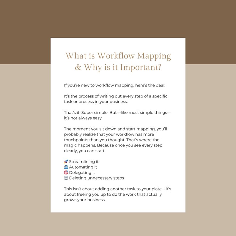 Workflow Mapping Guide - Etsy