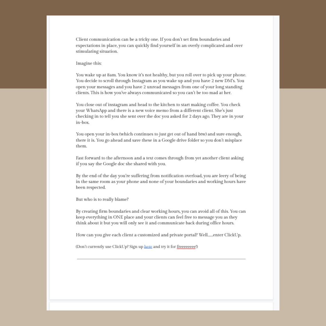 Client Dashboard | Client Portal | Clickup How to Guide - Etsy