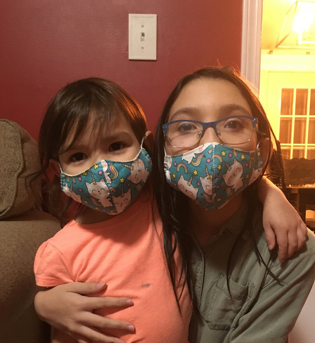 Cotton Face Masks toddler Set A - Etsy