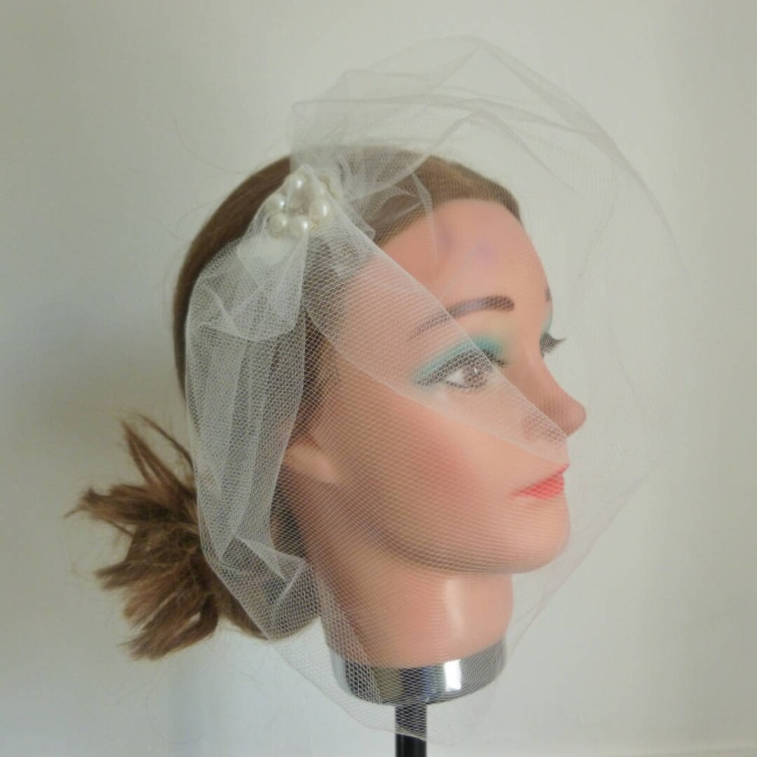 Cream Blusher Veil Bridal Casual Hen Party Veil - Etsy