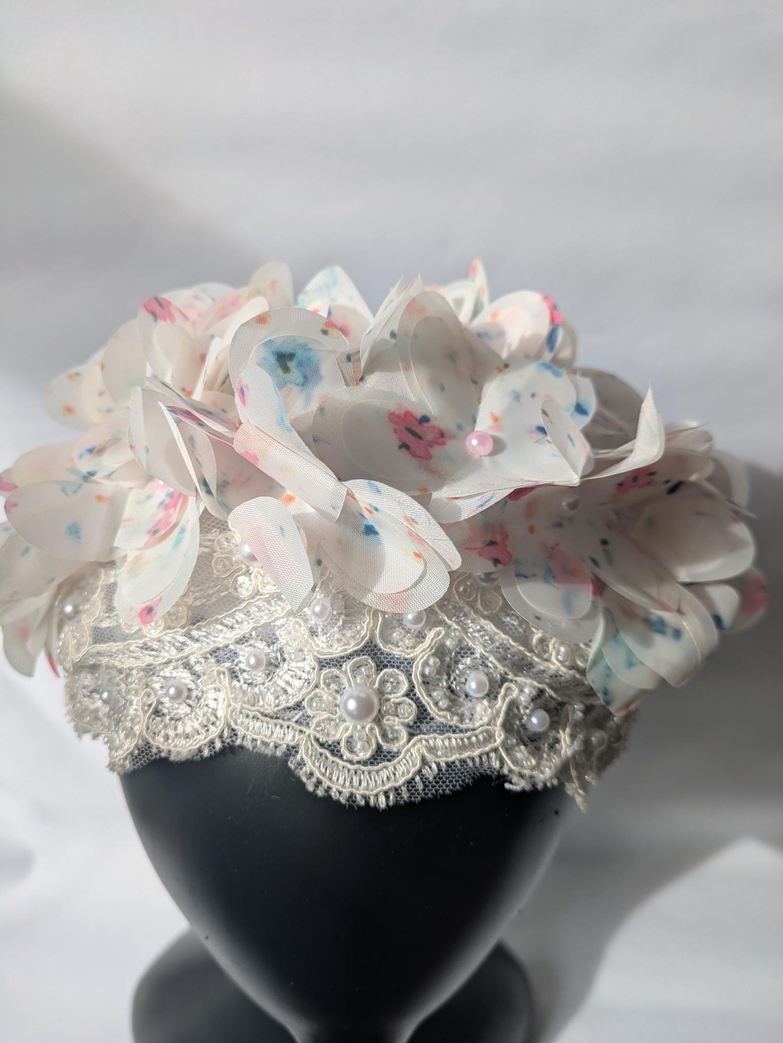 Floral Lace Cap Fascinator Wedding/ Party - Etsy