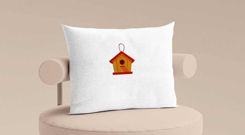 Birdhouse Embroidery Bundle Design - Bird House, Garden, Spring Nature ...