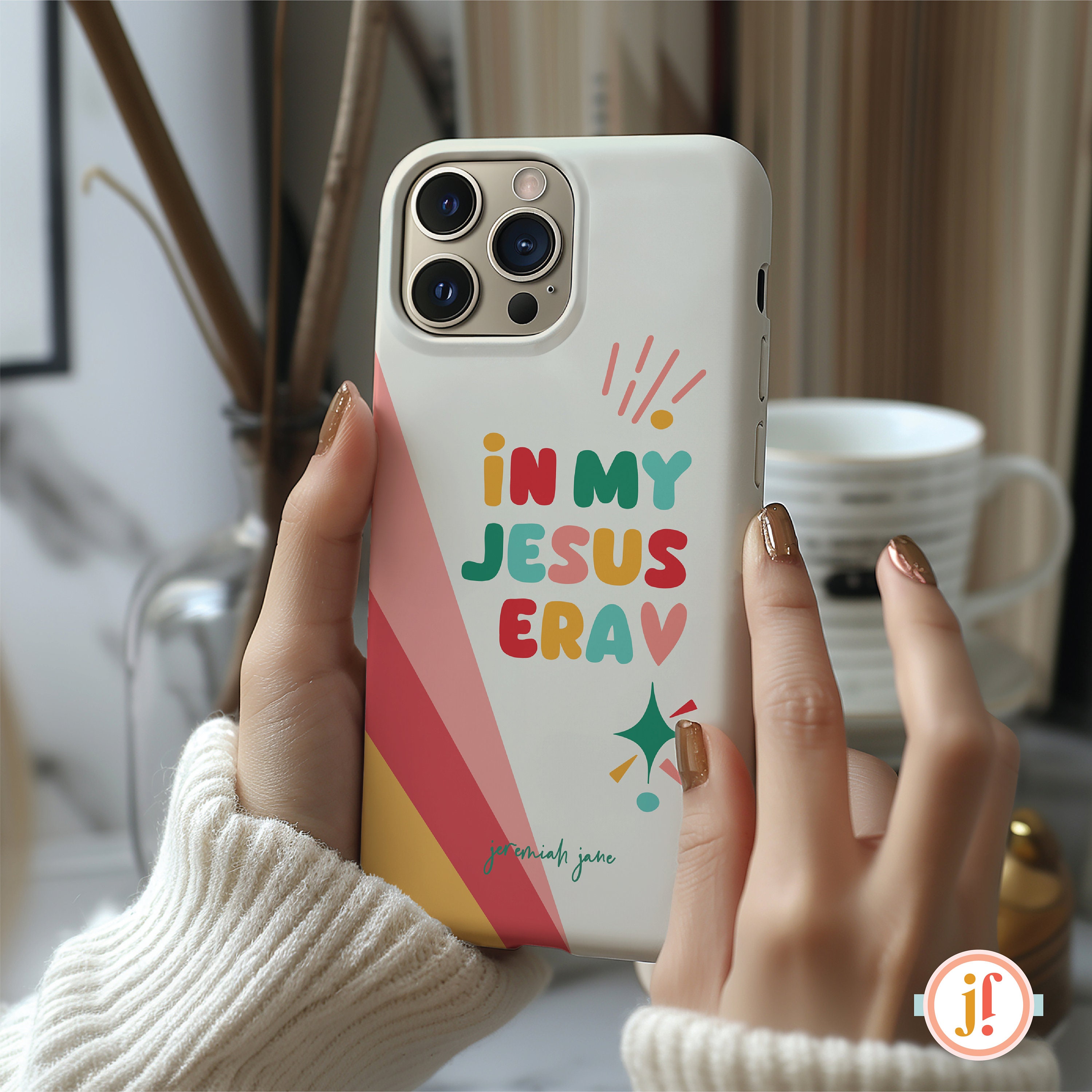 Teen Tween Girl in My Jesus Era iPhone Case - Preppy Faith Phone Case ...