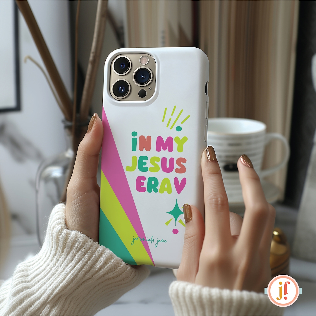 In My Jesus Era Phone Case - Preppy Faith Phone Case - Jesus Lover ...