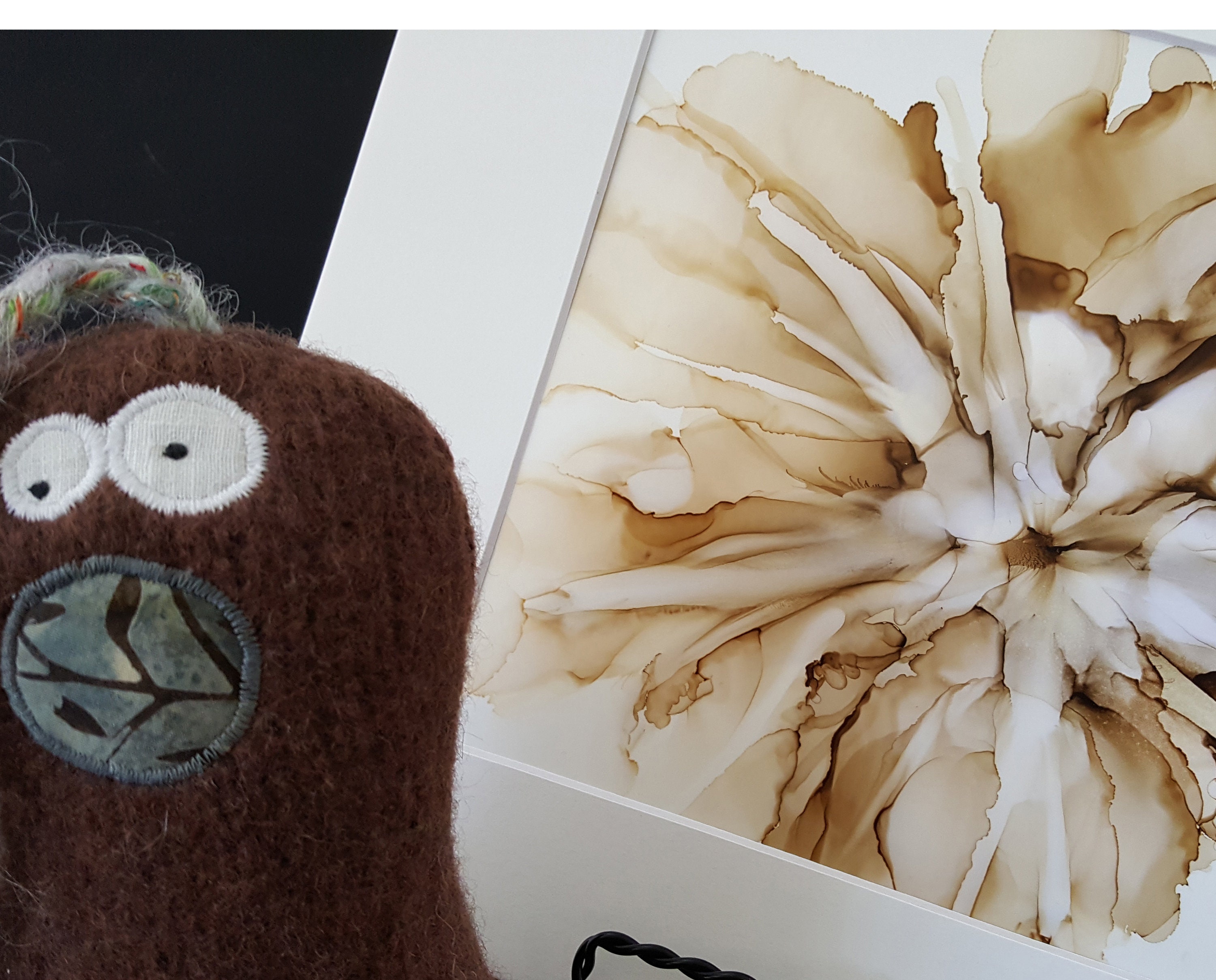 Marley, Tiny Monster. Stuffed Animal Plushie, Upcycled From a Felted ...