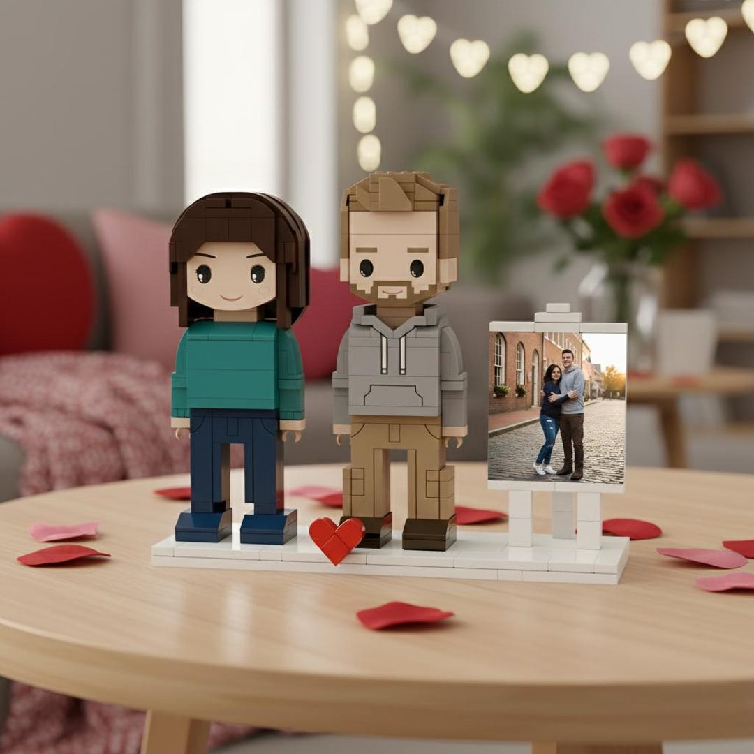 Personalized Mini Brick Couple, Custom Brick Dolls for Him and Her ...