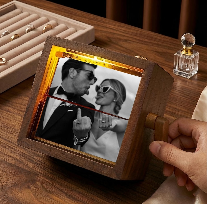 Personalized Photo Flipbook Animation Box,custom Wooden Photo Book With ...