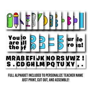 Printable Teacher Appreciation Door Decorating Kit - Solution - DIY ...