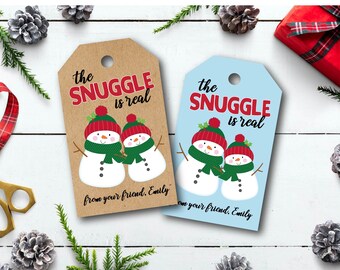 Snuggle is Real Tag - Etsy