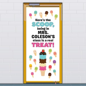 Ice Cream Teacher Appreciation Door Decor Kit (digital Download) - Etsy