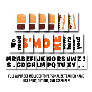 Printable Teacher Appreciation Door Decorating Kit - Smore - DIY Easy ...