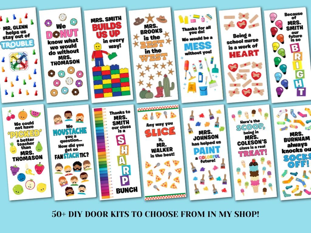 Rock Star Teacher Appreciation Door Decor Kit (digital Download) - Etsy
