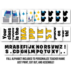 Teacher Appreciation Door Decor: Happiest Place Castle (PDF) - Etsy