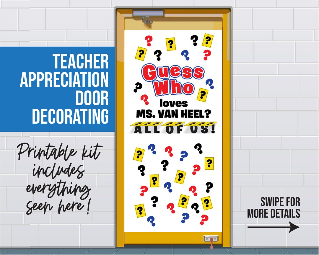 Printable Teacher Appreciation Door Decorating Kit Board - Etsy