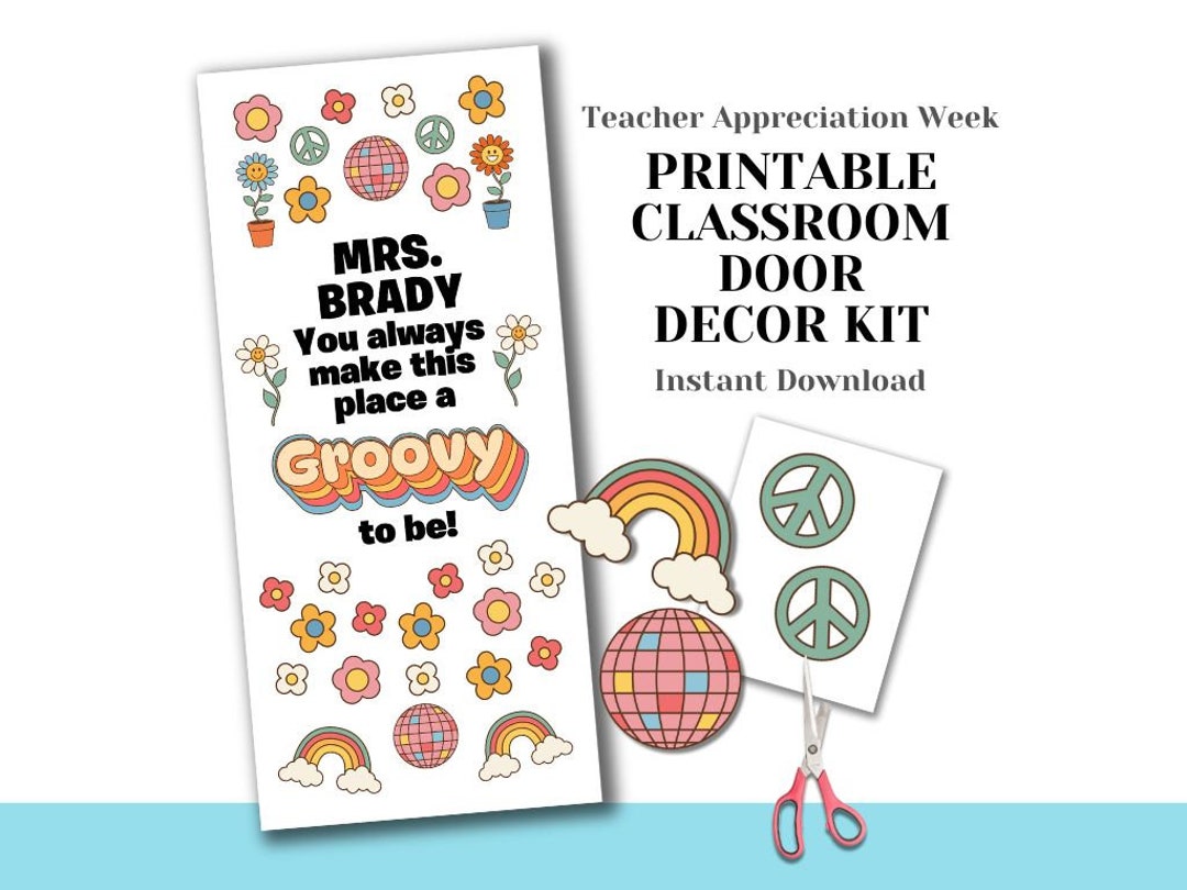 Printable Teacher Appreciation Door Decorating Kit - Cool Teacher - DIY ...