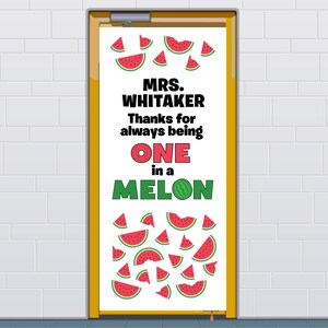 Teacher Appreciation Melon Door Decorating Kit - Precut Ready to Hang ...