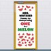 Teacher Appreciation Melon Door Decorating Kit Precut Ready to Hang One ...