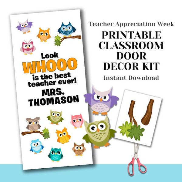 Owl Door Decor - Etsy