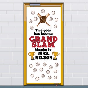 Baseball Teacher Appreciation Door Decor Kit: Grand Slam Classroom (PDF ...