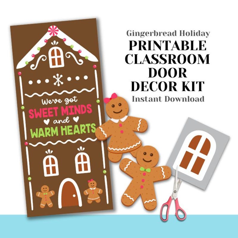 Gingerbread Man Door Decor - Etsy