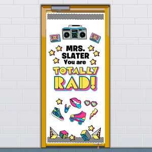 90s Teacher Appreciation Door Decor Kit: Rad Printable DIY (PDF) - Etsy