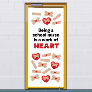 Printable Nurse Appreciation Door Decorating Kit - Work of Heart DIY ...