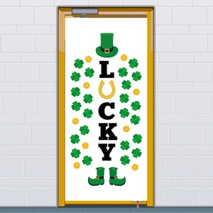 Printable Classroom Door Decorating Kit - St Patrick's Day - LUCKY DIY ...