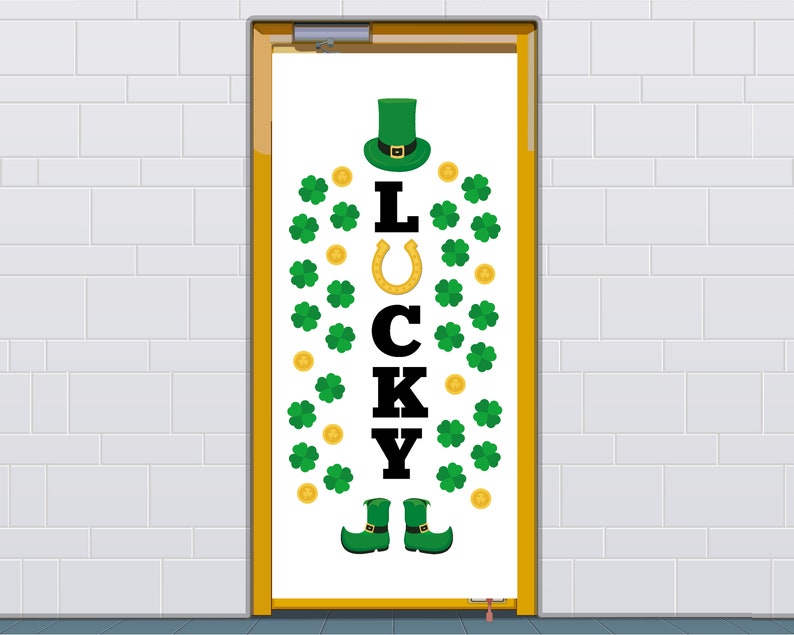Printable Classroom Door Decorating Kit - St Patrick's Day - LUCKY DIY ...
