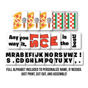 Pizza Teacher Appreciation Door Decor Kit: Printable Classroom Decor ...