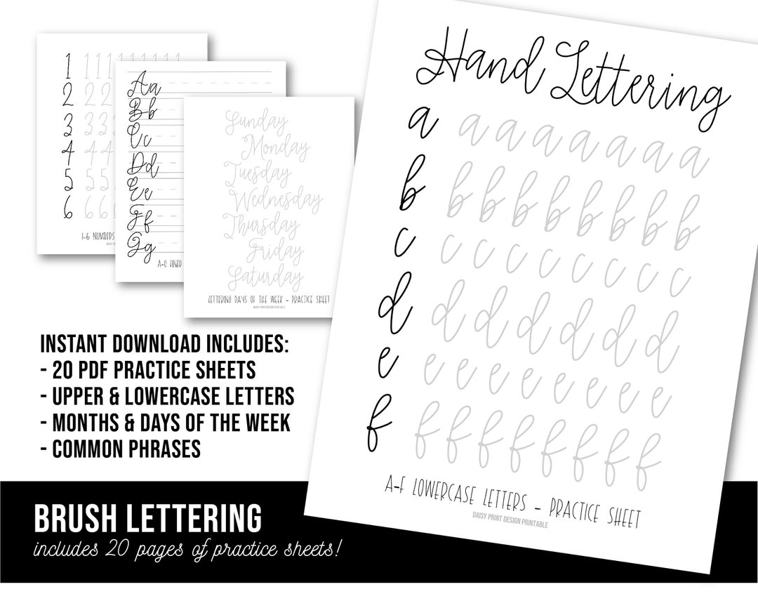Handlettering alphabets store