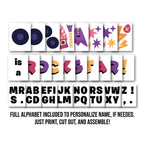 Printable Teacher Appreciation Door Decorating Kit - Rock Star DIY Easy ...