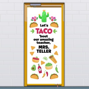 Printable Teacher Appreciation Door Decorating Kit - TACO 'bout Teacher ...