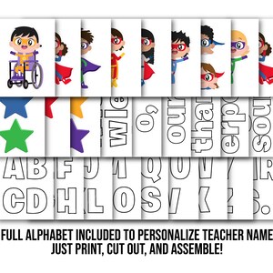 Printable Teacher Appreciation Door Decorating Kit - Superhero ...