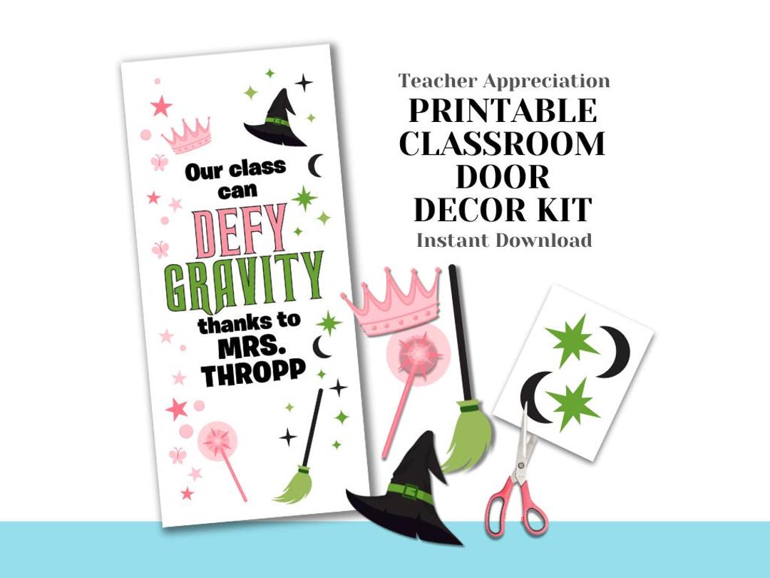 Wicked Teacher Appreciation Door Decor Kit: Witch & Princess Theme ...