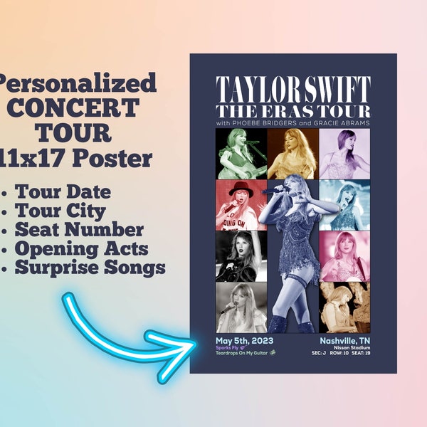 Custom Eras Poster - Etsy