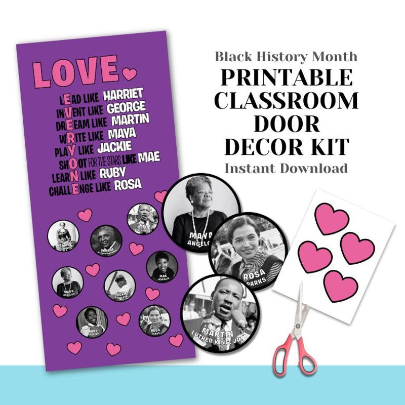 Classroom Door Decorations for February - Etsy