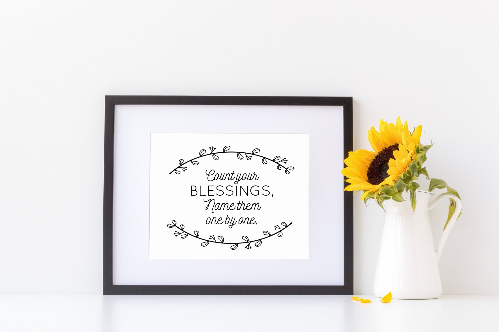 Printable Art Count Your Blessings LDS Quote Hymn - Etsy