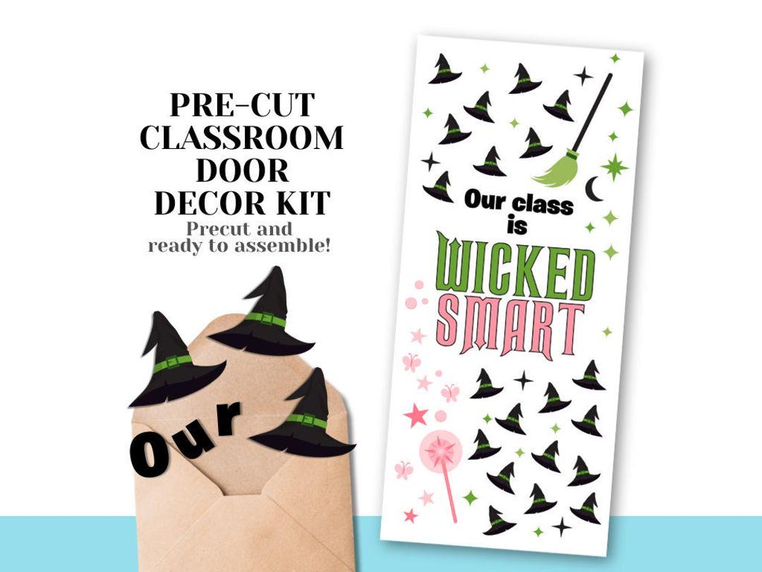 Wicked Smart Classroom Door Decorating Kit - Precut Ready to Hang - DIY ...