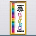Printable Teacher Appreciation Door Decorating Kit Sharp Bunch Colored ...