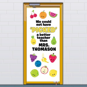 Printable Teacher Appreciation Door Decorating Kit - Fruit Picked ...