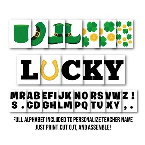 Printable Classroom Door Decorating Kit - St Patrick's Day - LUCKY DIY ...