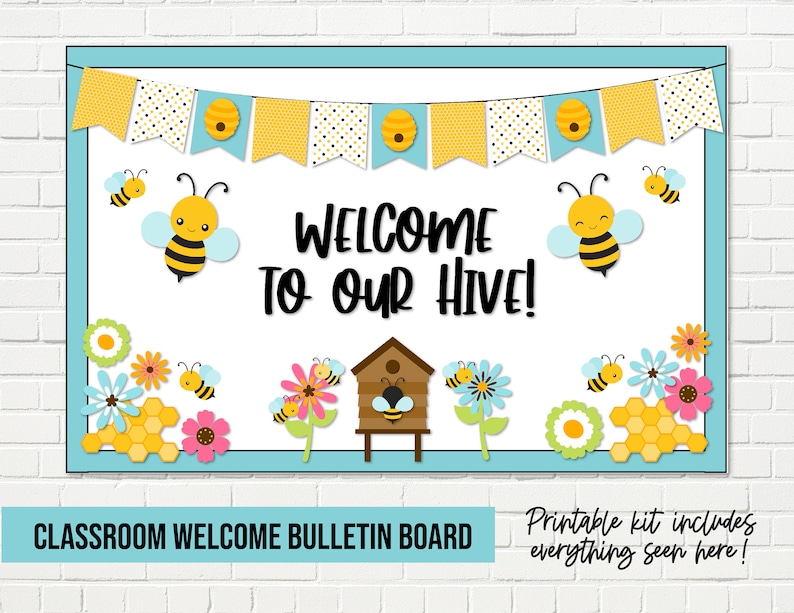 Printable Bulletin Board Decorating Kit Classroom Decor - Etsy