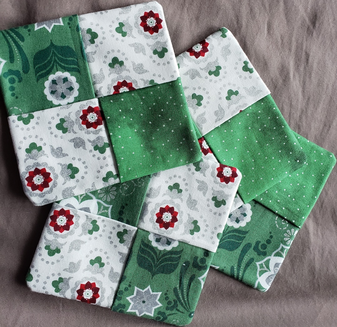 Christmas Fabric Coasters - Etsy