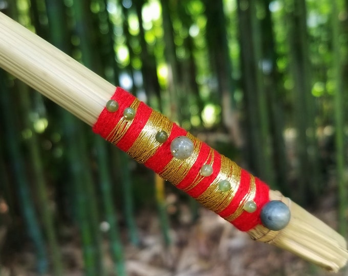 Bamboo Prosperity Magic Wand. Chinese Staff Wand. Lucky Wand. - Etsy