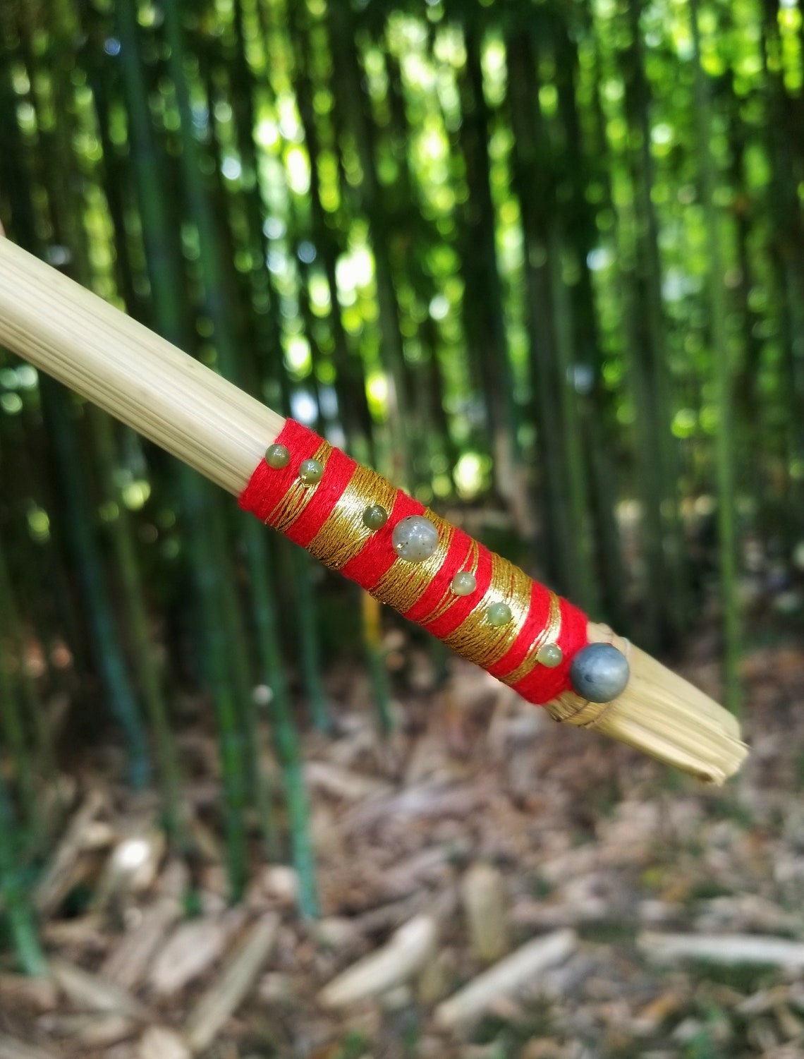 Bamboo Prosperity Magic Wand. Chinese Staff Wand. Lucky Wand. | Etsy