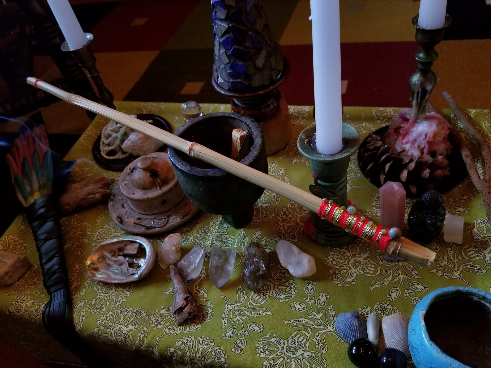 Bamboo Prosperity Magic Wand. Chinese Staff Wand. Lucky Wand. - Etsy UK