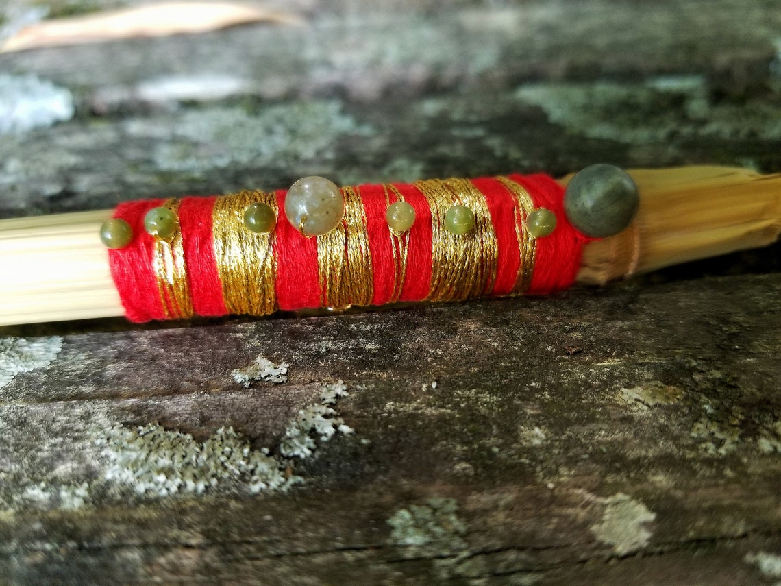 Bamboo Prosperity Magic Wand. Chinese Staff Wand. Lucky Wand. | Etsy