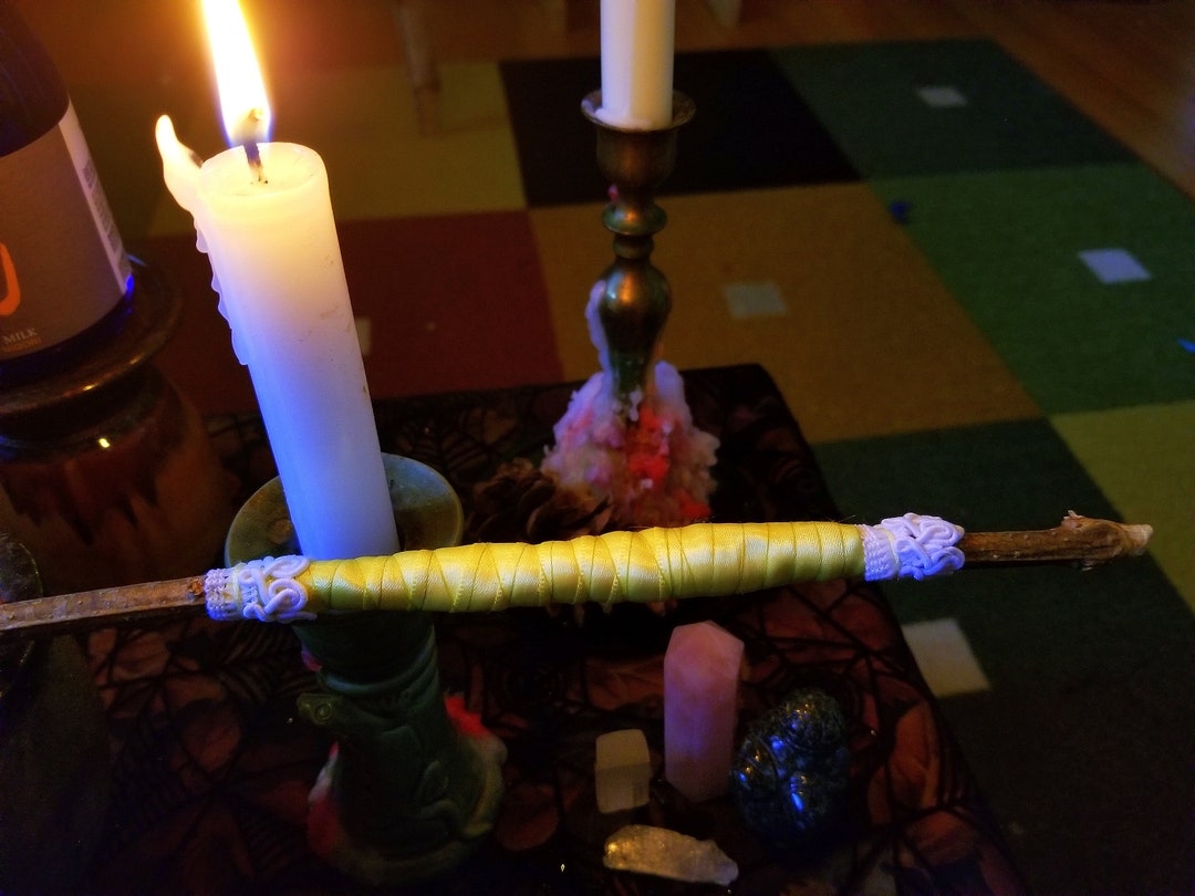 Forsythia Fairy Goddess Wand. Magic Wand. Forsythia Branch Staff ...