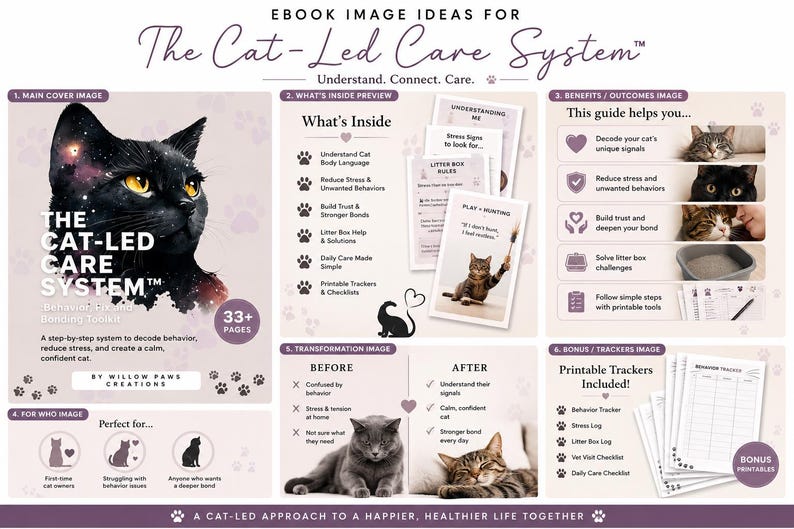 Cat Behavior Guide + Printable Bundle | Decode Behavior, Reduce Stress ...