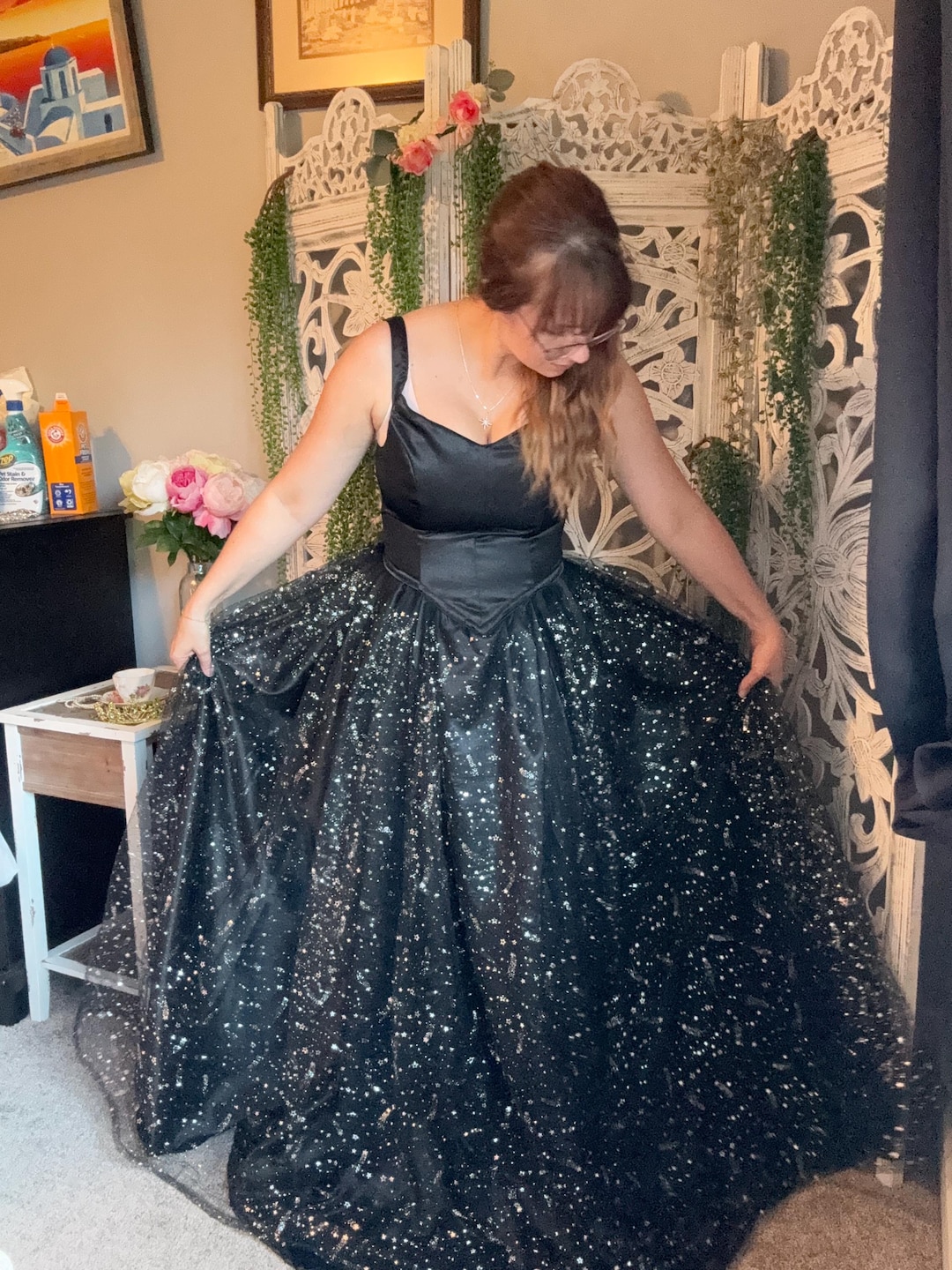 Black Starfall Gown - Etsy